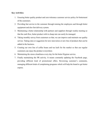 Business model canvas of a Coffee shop | PDF