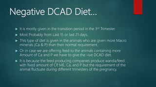 DCAD (Dietary Cation Anion Difference) | PPTX