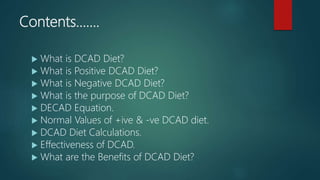 DCAD (Dietary Cation Anion Difference) | PPTX