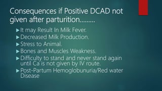 DCAD (Dietary Cation Anion Difference) | PPTX