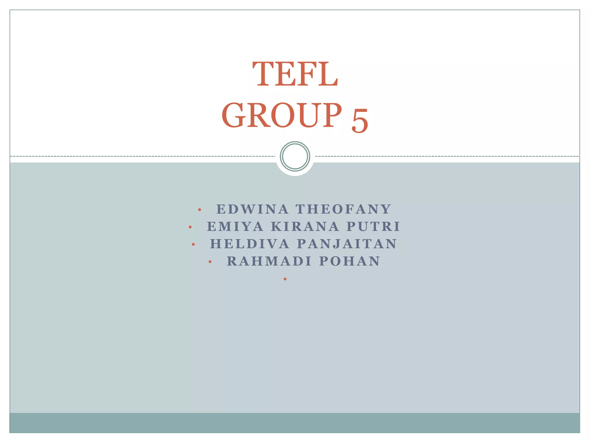 Description of EFL and ESL | PPTX