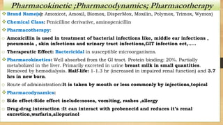 Group 5 drug design assignment. amoxicillin | PPTX