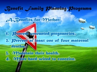 Group 5 family planning programs | PPT
