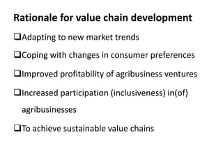 AGRI-VALUE CHAIN DEVELOPMENT PROCESSES | PPTX