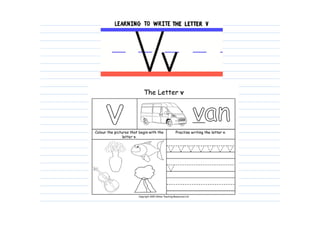 Group 5 Letter V | PDF