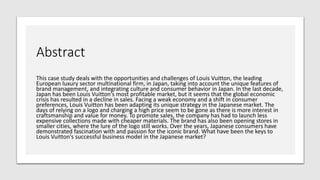 Louis Vuitton in Japan | PPT