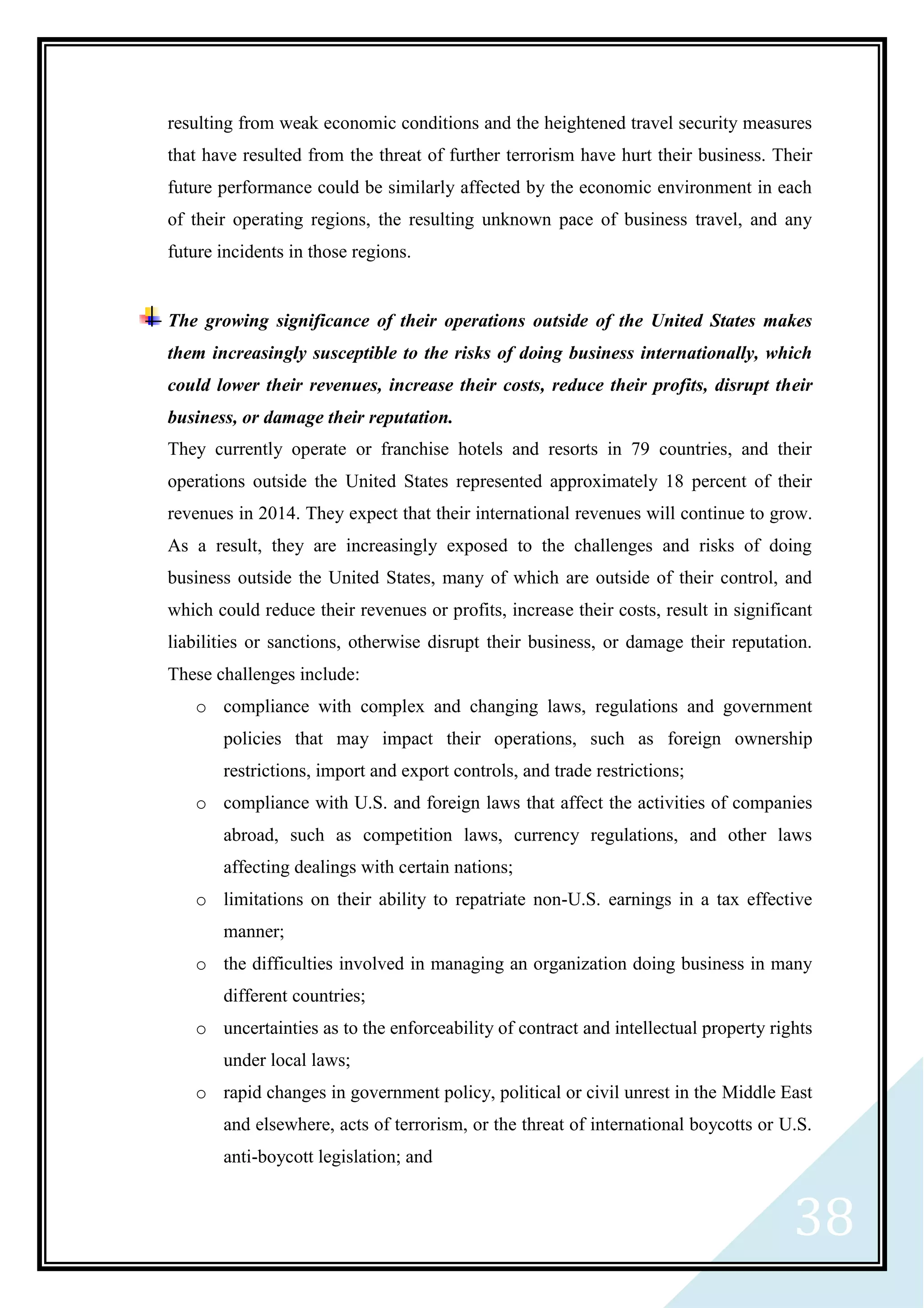 Principles of Management in Hotel Industry (Marriott Hotels & Resorts ...