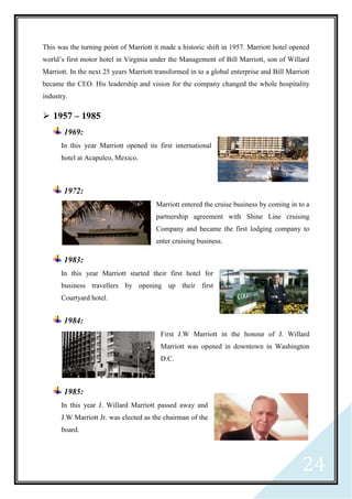 Principles of Management in Hotel Industry (Marriott Hotels & Resorts ...