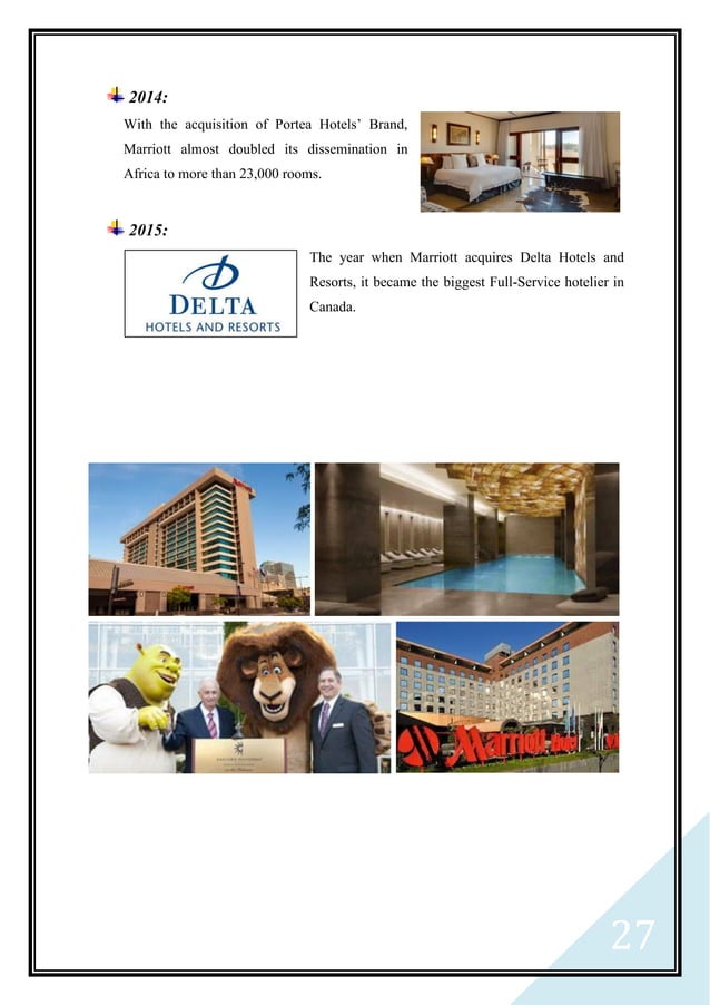 Principles of Management in Hotel Industry (Marriott Hotels & Resorts ...