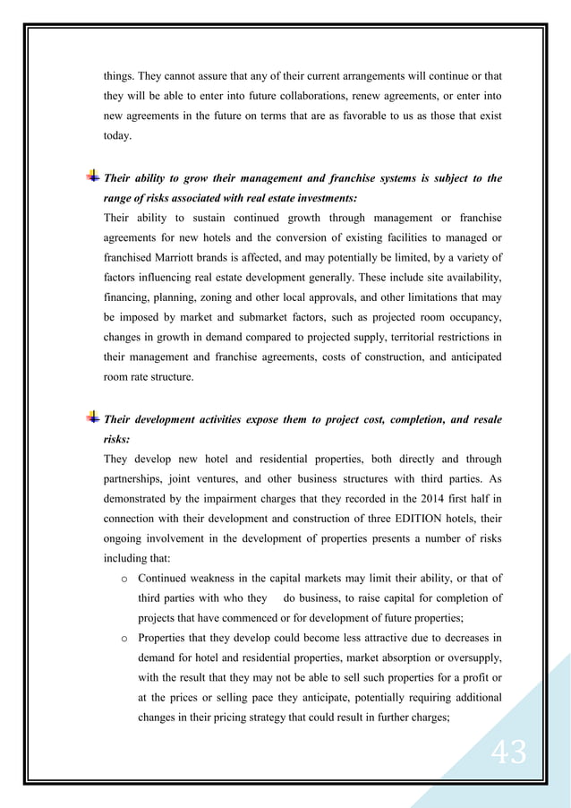 Principles of Management in Hotel Industry (Marriott Hotels & Resorts ...