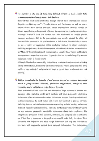 Principles of Management in Hotel Industry (Marriott Hotels & Resorts ...