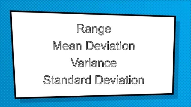 Measures Of Spread