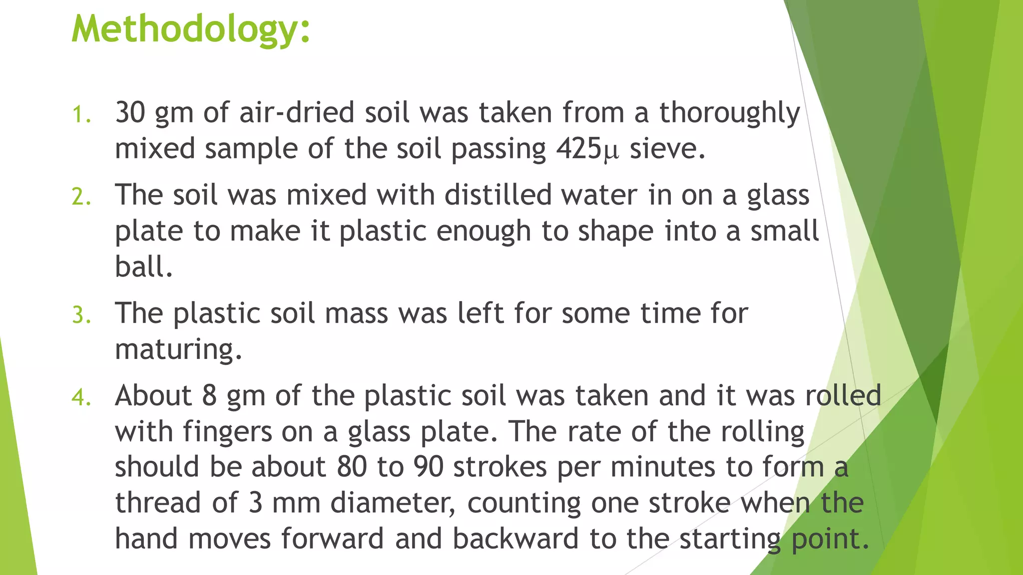 DETERMINATION OF SOIL CONSISTANCY LIMITS | PDF