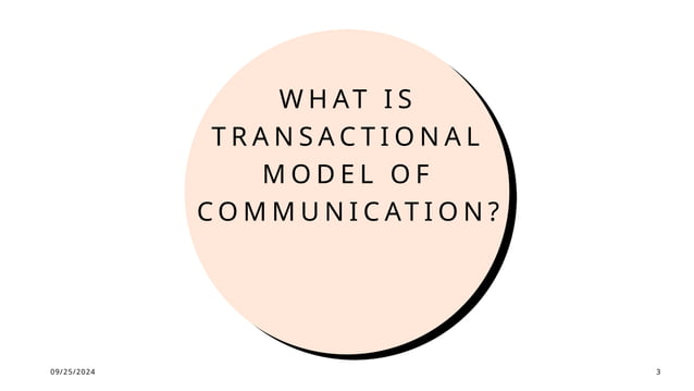 transactional model of communication n | PPTX