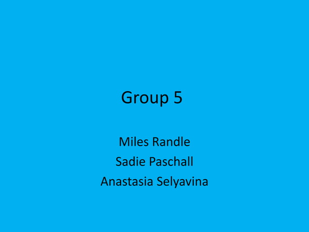 Group 5 powerpoint | PPT