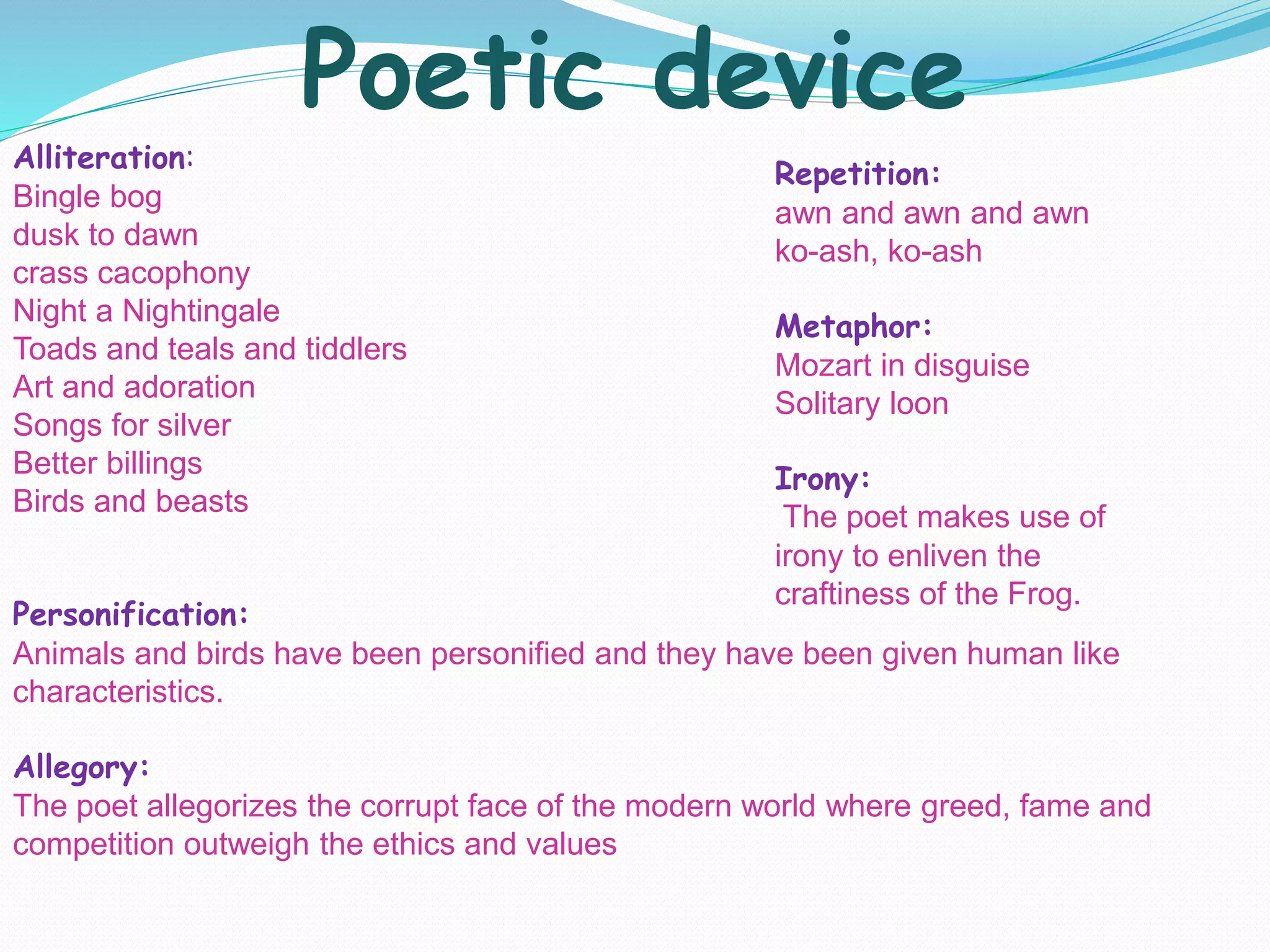 The Frog And The Nightingale | PPTX