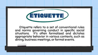 Good Manners and Decorum for our Education | PDF