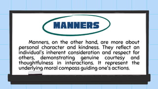 Good Manners and Decorum for our Education | PDF