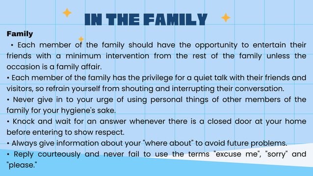 Good Manners and Decorum for our Education | PDF