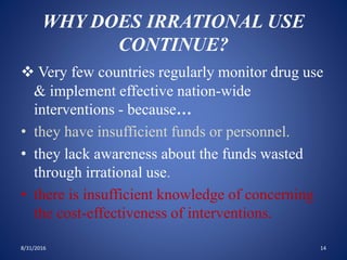 Rational Drug use - Group 5 presentation 2.0 bello edit | PPTX