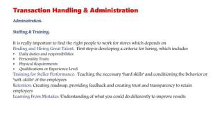 process of store operation | PPTX