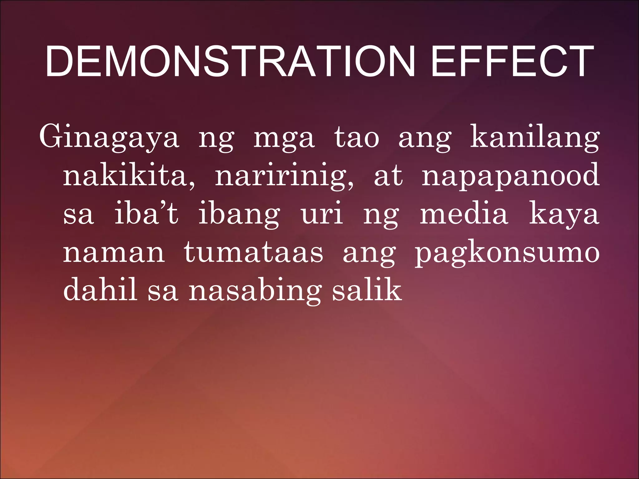 PAGKONSUMO (ARALIN 5) | PPT