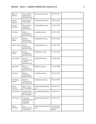 Crisis Communication Plan - Broward Performing Arts Center | PDF | Events