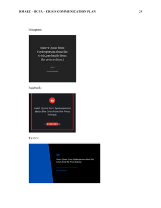 Crisis Communication Plan - Broward Performing Arts Center | PDF | Events