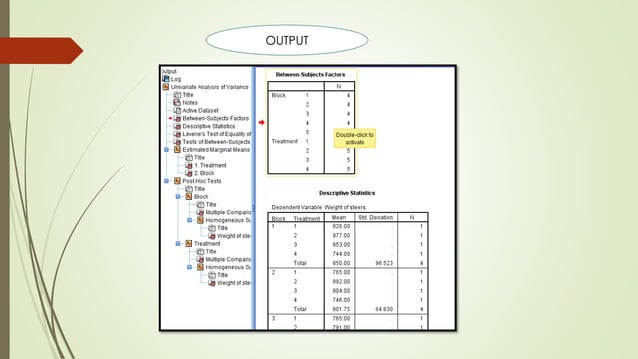 One-way ANOVA for Randomized Complete Block Design (RCBD) | PPTX