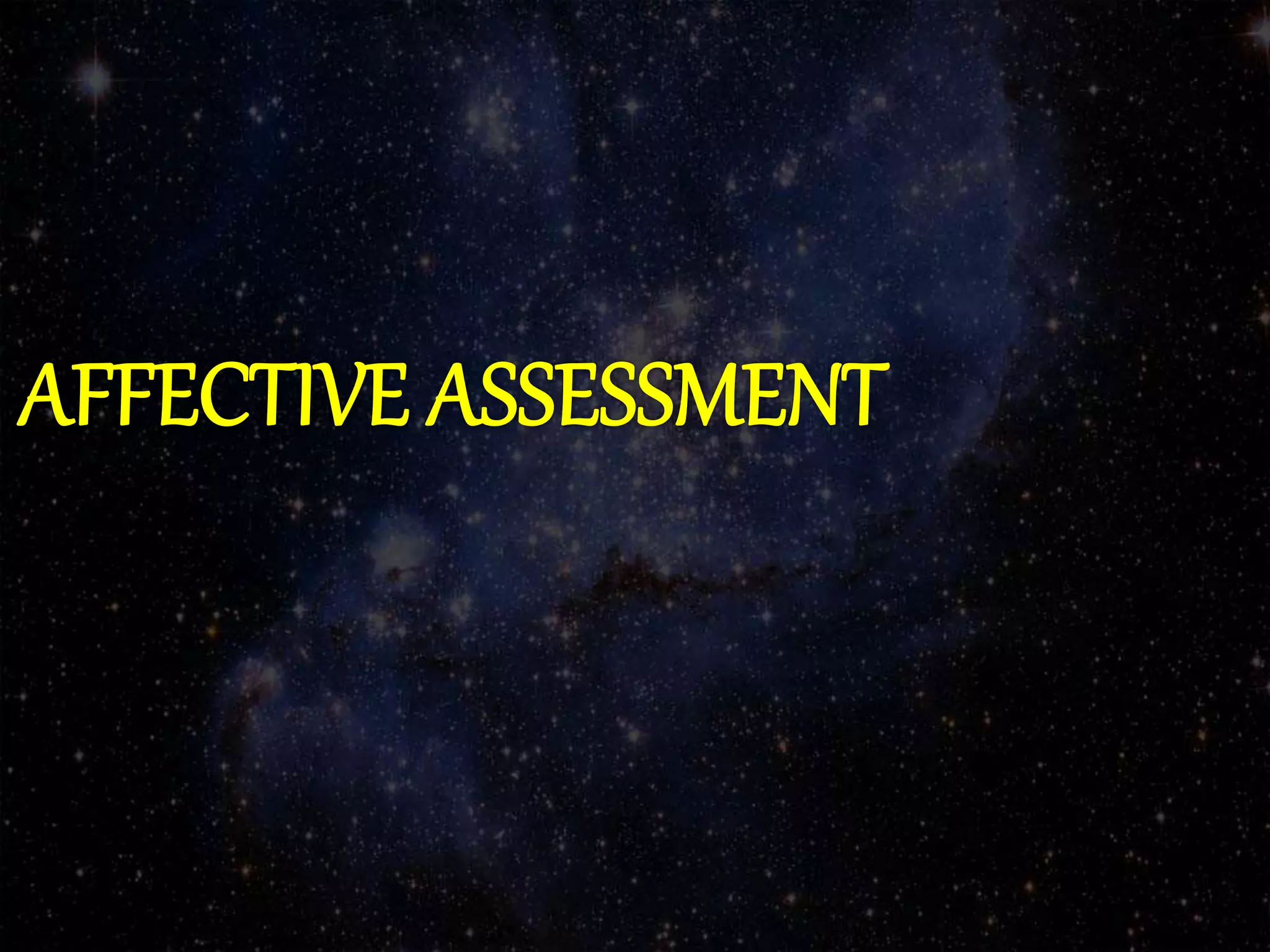 Affective Assessment | PPTX
