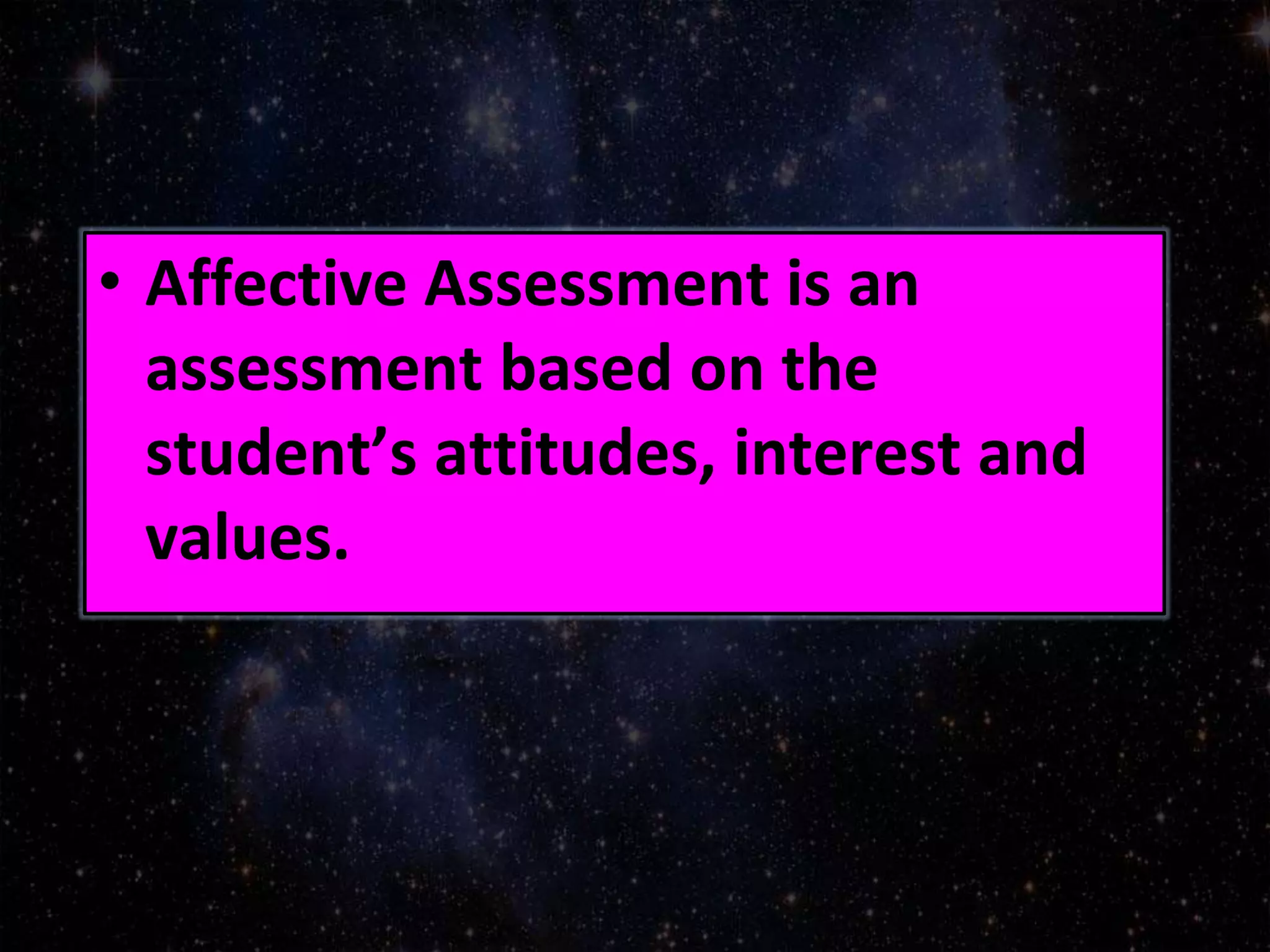Affective Assessment | PPTX