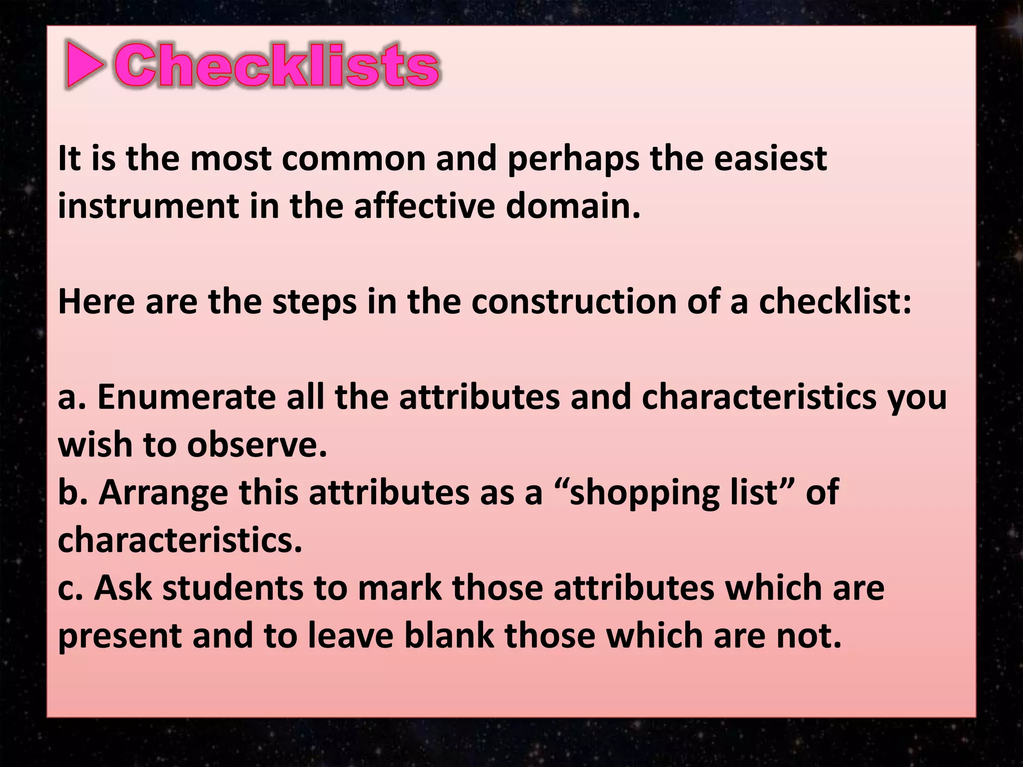 Affective Assessment | PPTX