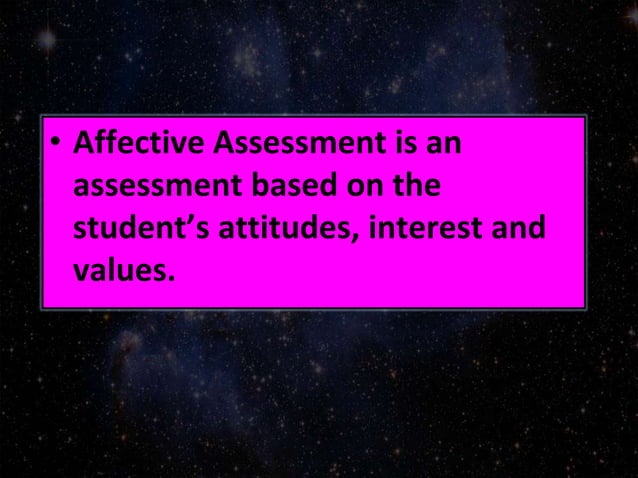Affective Assessment | PPTX | Educational Assessment | Education