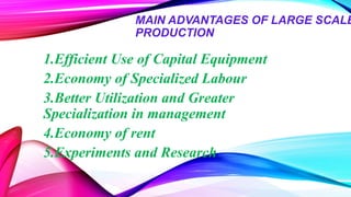 Scale of production | PPTX