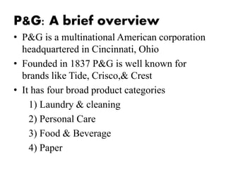 Value pricing in P&G | PPTX
