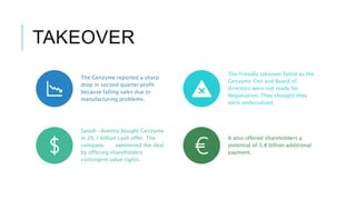 Hostile Takeover Cadbury Craft ArcelorMittal Sanofi Genzyme L&T ...