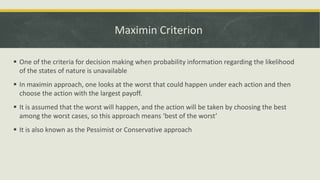 Statistical decision theory | PPTX
