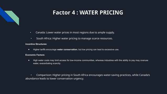 Factors influency daily water consumption | PPTX | Geography | Science