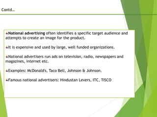 advertising and types | PPTX