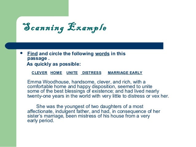 Type Of Reading Skimming Scaning Type Of Reading Skimming Scaning