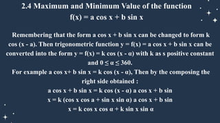 persamaan trigonometri A COS X + B SIN X | PPTX