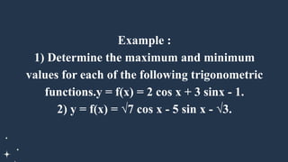persamaan trigonometri A COS X + B SIN X | PPTX