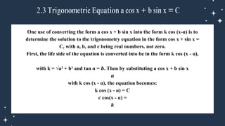 persamaan trigonometri A COS X + B SIN X | PPTX