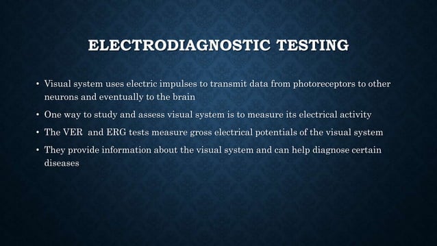 VISUAL PERCEPTION AND NEUROPHYSIOLOGY | PPTX | Eye and Vision ...