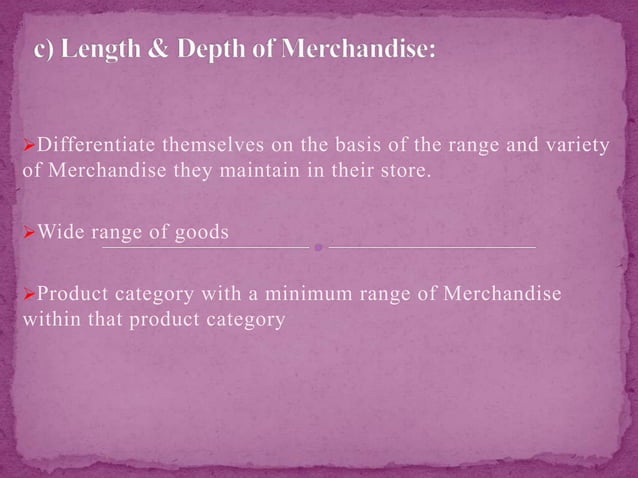 Classification of retail units | PPTX | Retail Industry | Industries