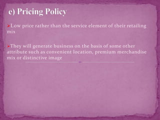 Classification of retail units | PPTX