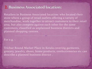 Classification of retail units | PPTX