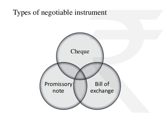 . negotiable instruments only valid in India