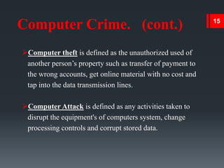 Social, Legal & Ethical Aspects of Computing. | PPTX