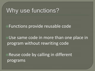Matlab Functions | PPTX